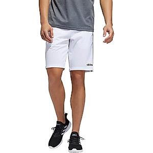 adidas Women's Essentials 3-Stripes Short Tricot White Small