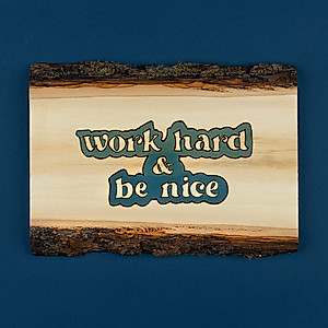 Walnut Hollow Value Pack Medium Basswood Country Planks with Live Edge Bark for Woodburning, Home Décor and Rustic Weddings, 6-pack