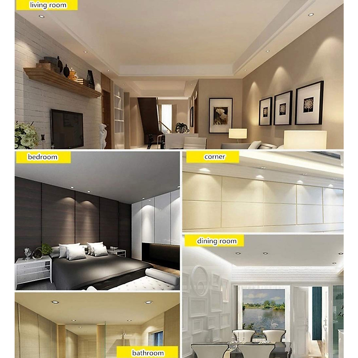 MR16 LED Light Bulbs 3W MR16 Base LED 12V 3W(20W Halogen Bulb Equivalent) Cool White LED Bulb Spotlight Bulbs for Landscape Recessed Lighting,12V Low Voltage,6000K Cool White,Not Dimmable,6 Pack