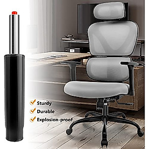 KERDOM Office Chair Gas Lift Cylinder Office Chair Replacement Parts,Universal Size Fits Most Chairs,Heavy Duty Gas Rod for Office Chair (Black)