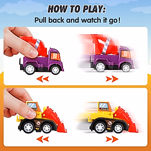 ZenBombs Easter Eggs 12 Plastic Easter Eggs Filled with Pull-Back Engineering Toys Presents for Easter Egg Hunt, Birthday Party for Kids Over 3 Years Old