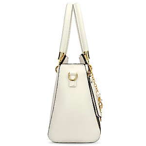 KKXIU Trendy Women Satchel Purses and Handbags Vegan Leather Top Handle Shoulder Crossbody Bag (Brown-A)