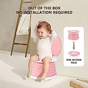 portable, foldable potty seat for toddler, Training Toilet Seat Emergency Toilet for Car, Camping, Outdoor, indoor