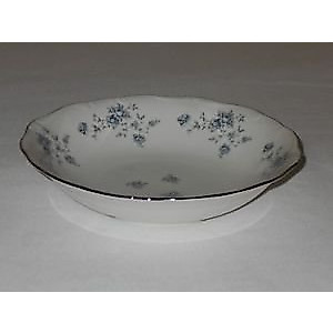 VINTAGE JOHANN HAVILAND BAVARIA BLUE GARLAND 8" SOUP BOWL (set 0f 4)
