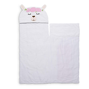 Amazon Basics Rectangular Kids Ultra-Soft Light-Weight Indoor Slumber Sleeping Bag, 69 x 52 in, Camo Green