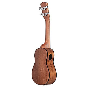 LMMDDP 21 Inches Ukulele Mahogany Wood Acoustic Guitar Mahogany Fingerboard Neck Hawaii 4 String Guitar