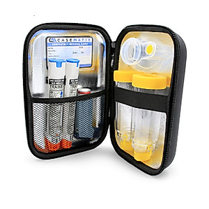 Casematix 8 Inch Insulated Asthma Inhaler Medicine Travel Bag Case Compatible with Inhaler Spacer, Masks and More, Includes Case Only