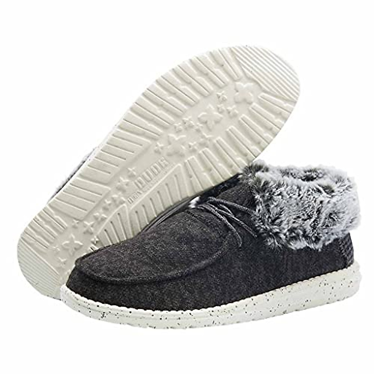 Hey Dude Women's Britt Black Size 8 | Women’s Shoes | Women’s Lace Up Boots | Comfortable & Light-Weight