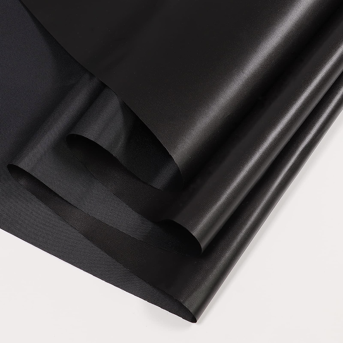 Waterproof UV Sun Protection Canvas Fabric, UPF 50+ Blackout Backing 210 Denier Canvas Fabric for Outdoor/Indoor, Awning, Tent, Sunbrella, Camping, DIY Craft, 60"Wide, Sold by The Yard(Black)