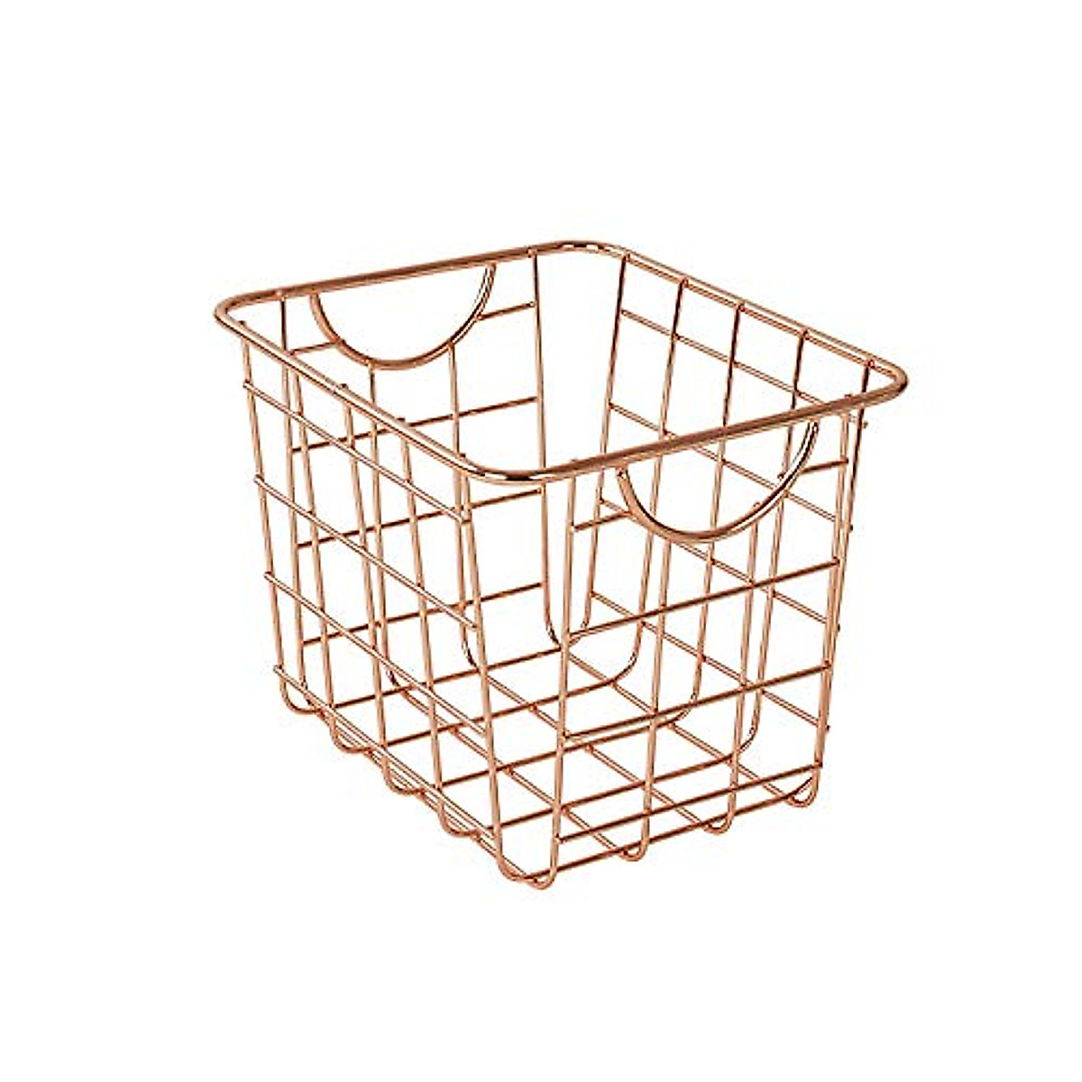 Spectrum Diversified Wire Pet, Toy, Office, Dorm Storage Bin Organizer, Basket, Mini, Pack of 6, Copper