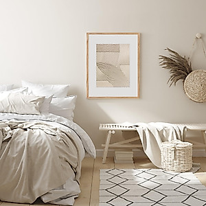 16x20 Picture Frame, 16 x 20 Solid Oak Wood Frame, Tempered Glass, 16x20 Picture Frame with Mat for 11x14, 16 by 20 Frame for Wall, 16x20 Wood Frames, 16x20 Matted Poster Frame, Natural Oak Color