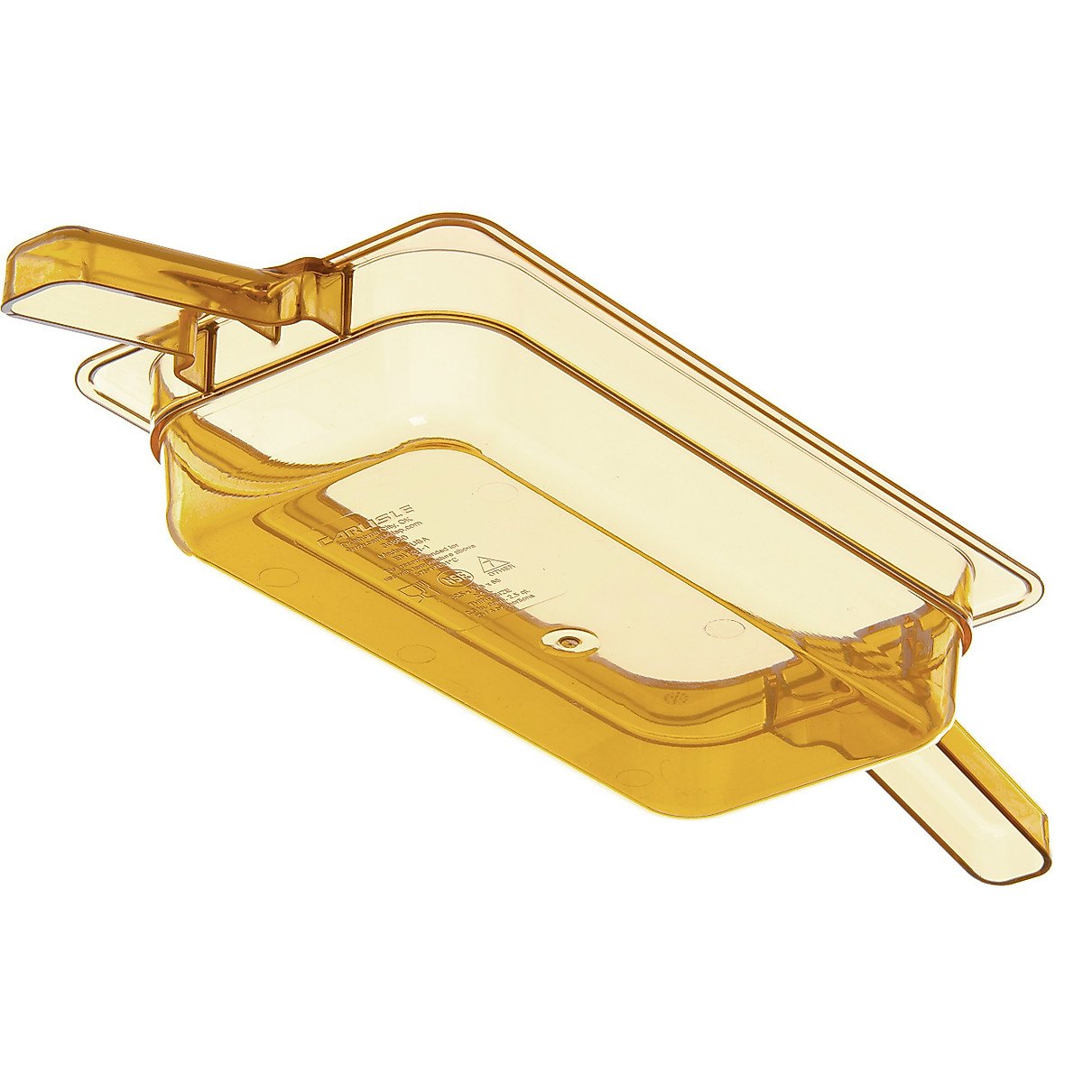 Carlisle FoodService Products 30860HH13 StorPlus High Heat Food Pan With 2 Handles, 2.5" Deep, Third Size, Amber