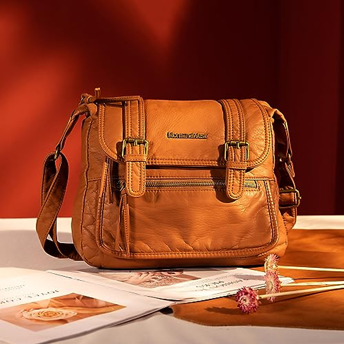 Montana West Crossbody Bags for Women Messenger Bags Multi Pocket Shoulder Purse and Handbags Pocketbook,MWC-045-CM