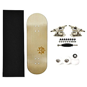 Teak Tuning Prolific Complete Fingerboard - Pro Board Shape and Size, Bearing Wheels, and Trucks - 32mm x 97mm Handmade Wooden Board - The Real OG Classic Maple Edition