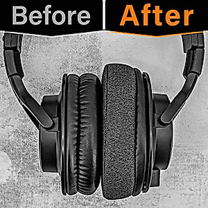 Earpads Compatible with HS50 HS60 HS70, G PRO X, Cloud 2, Cloud Pro, Cloud Alpha, Cloud Stinger, Cloud Flight Headphones I Gray Linen