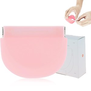 KNFFSAAJL Denture Retainer Case Food Grade Silicone Denture Holder Box with Vent Holes Mini Portable False Teeth Container Multipurpose False Teeth Storage Box for Home Travel Office(Pink)