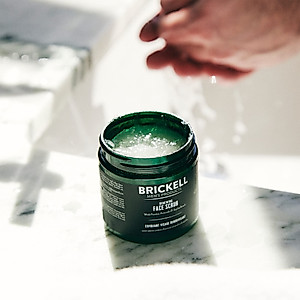 Brickell Men's Daily Advanced Face Care Routine II, Activated Charcoal Facial Cleanser, Face Scrub, Face Moisturizer Lotion, Natural and Organic, Scented