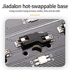 Gk98 RGB Mechanical Keyboard DIY Kit Hot-Swappable Three-Mode Wired 2.4g BT5.0 Custom Keyboard Compatible with Akko, Cherry Mx, Gateron, Kailh Mechanical Axis (Transparent Black)