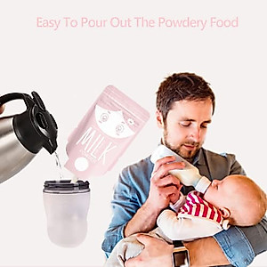 30Pcs Disposable Portable Milk Powder Storage Bag,Safe Antistatic Lightweight Feeding Dried Milk Food Bag(30PCS)