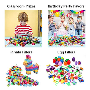 nicknack 200pcs Classroom Prizes for Kids Birthday Party Favors Pinata Filler Toy Assortment Prizes for Goodie Bag Fillers
