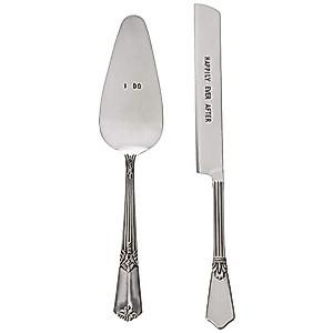 Mud Pie Knife Wedding Cake Serving Set, 12.5"
