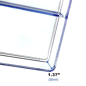 carrotez Makeup Organizer, Drawer Organizer, 8 Grid Plastic Storage Organizer, Clear Plastic Compartment Organizer for Makeup, Jewelry, Accessories