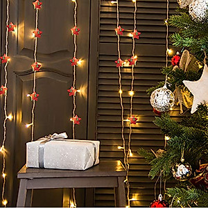 ARTIBETTER 50 X 50cm Cotton Fabric Christmas Fabric Bundles Sewing Square Fabric Scraps Christmas Printing Quilting Squares Christmas Cotton Patchwork for DIY Craft Supplies 8pcs