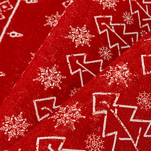 PureCozy Christmas Area Rug 5x7 Red Washable Kitchen Rug Xmas Snowflake Holiday Decor Indoor Throw Rug Decorative Living Room Non Slip Soft Low Pile Carpet Bedroom Dining Room Office Nursery Bathroom