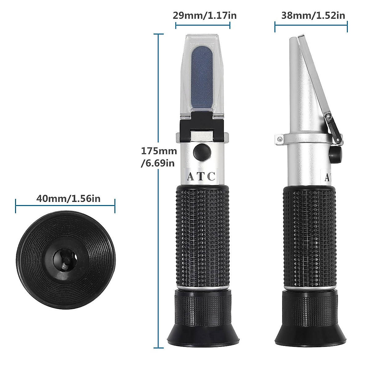 FVRYCA Milk Refractometer with ATC Milk Testing Equipment Easy to Test Milk Scale Range 0-20%