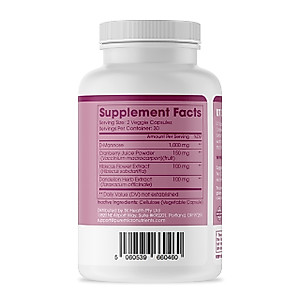 Pure D Mannose Capsules 1000mg - Fast Acting UTI Support - Urinary Tract Cleanse & Bladder Health - Cranberry, D-Mannose, Dandelion, Hibiscus Flower - 60 Veggie Caps
