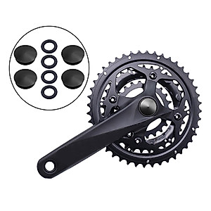 DYNWAVE Bike Crank Set Screw Top Cover Dust Proof Waterproof Anti BB Crank Cover for 22-25mm Crankset Crank Arm Fixing s, Black