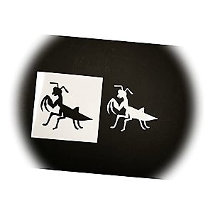 New Prying Mantis Reusable Mylar Stencil 16" inch - Art Supplies Perfect for Creating Stunning DIY Projects, Painting, and Home Decor LAZ-04248WOO