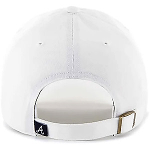 '47 New York Yankees Adjustable Cap Clean Up MLB, Atlanta Braves White, One Size