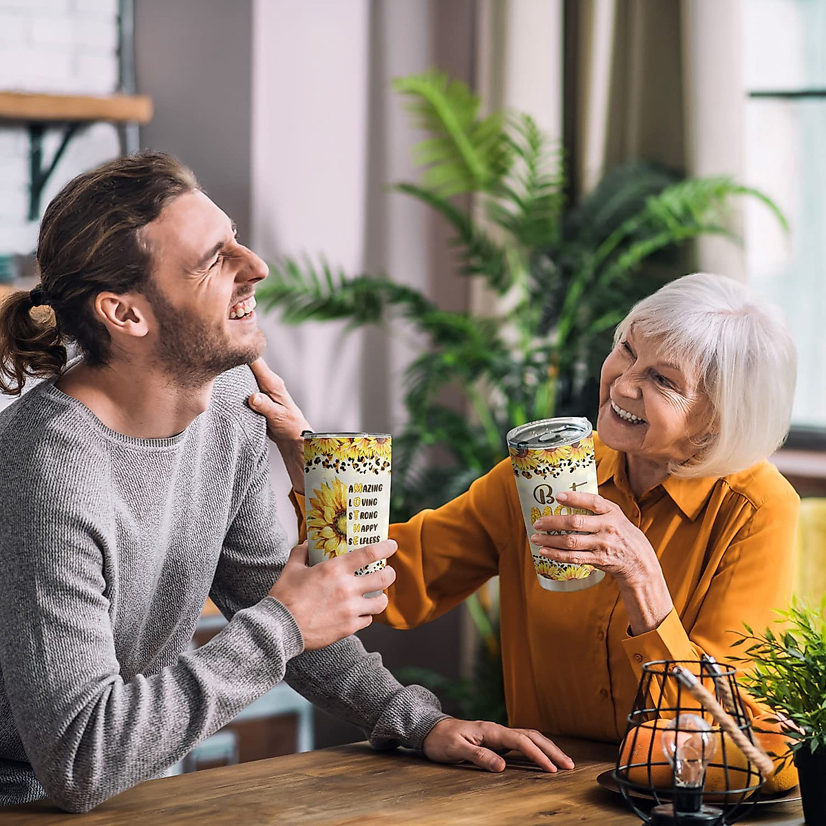 Mothers Day Gifts For Mom From Daughter Son, 20oz Stainless Steel Insulated Tumbler, Grandma Nana Mom Birthday Gifts, Best Mom Ever Gifts, Sunflower Tumbler, Gifts For Women, Mom Coffee Mug