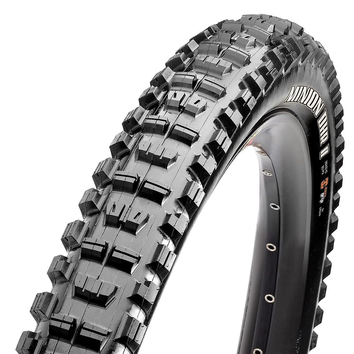 Maxxis Minion DHR II Bicycle Tyre with Folding Bead 27.5x2.40 Wide Trail/MaxxGrip/EXO/Tubeless Ready, Black