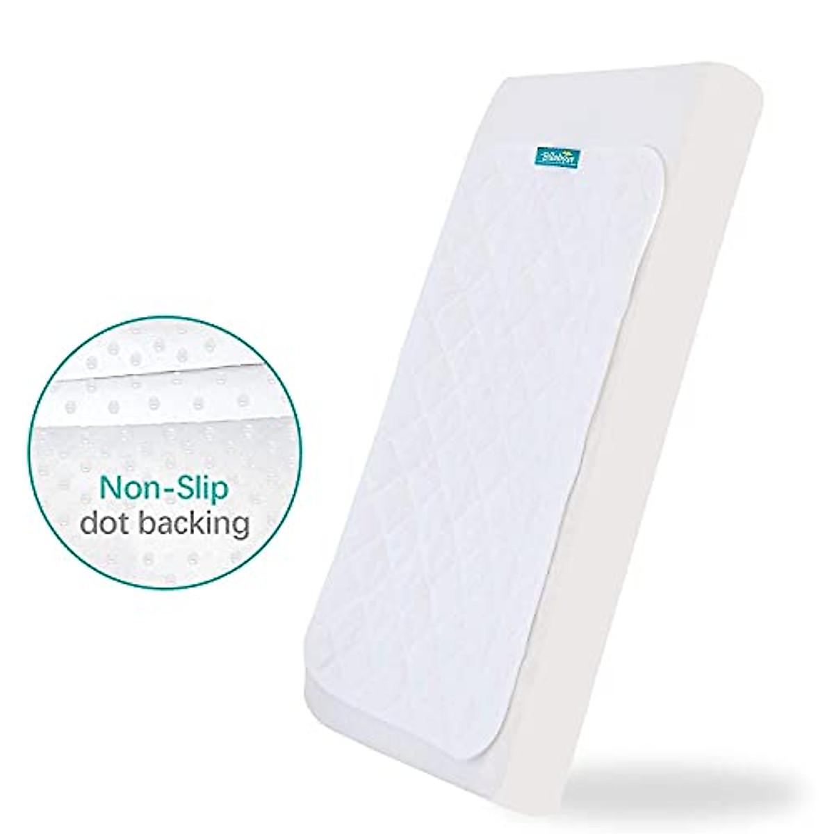 Changing Pad Liner - 5 Pack (Improved Thickness), Superior Bamboo Terry Surface, Waterproof & Absorbent Diaper Changing pad Liners