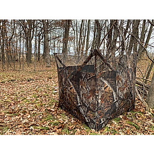 THUNDERBAY Portable Quick Setup Lightweight Camouflage Pop Up 3-Sided Ground Hunting Blind