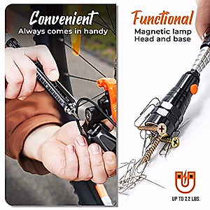 Telescoping Magnetic Pickup Tool, 6 in 1 Multi Tool Pen with Touchscreen Stylus, Ruler, Phillips Screwdriver, Flathead, Ballpoint Pen, Cool Gadgets Birthday Gifts for Men, Husband, Boyfriend