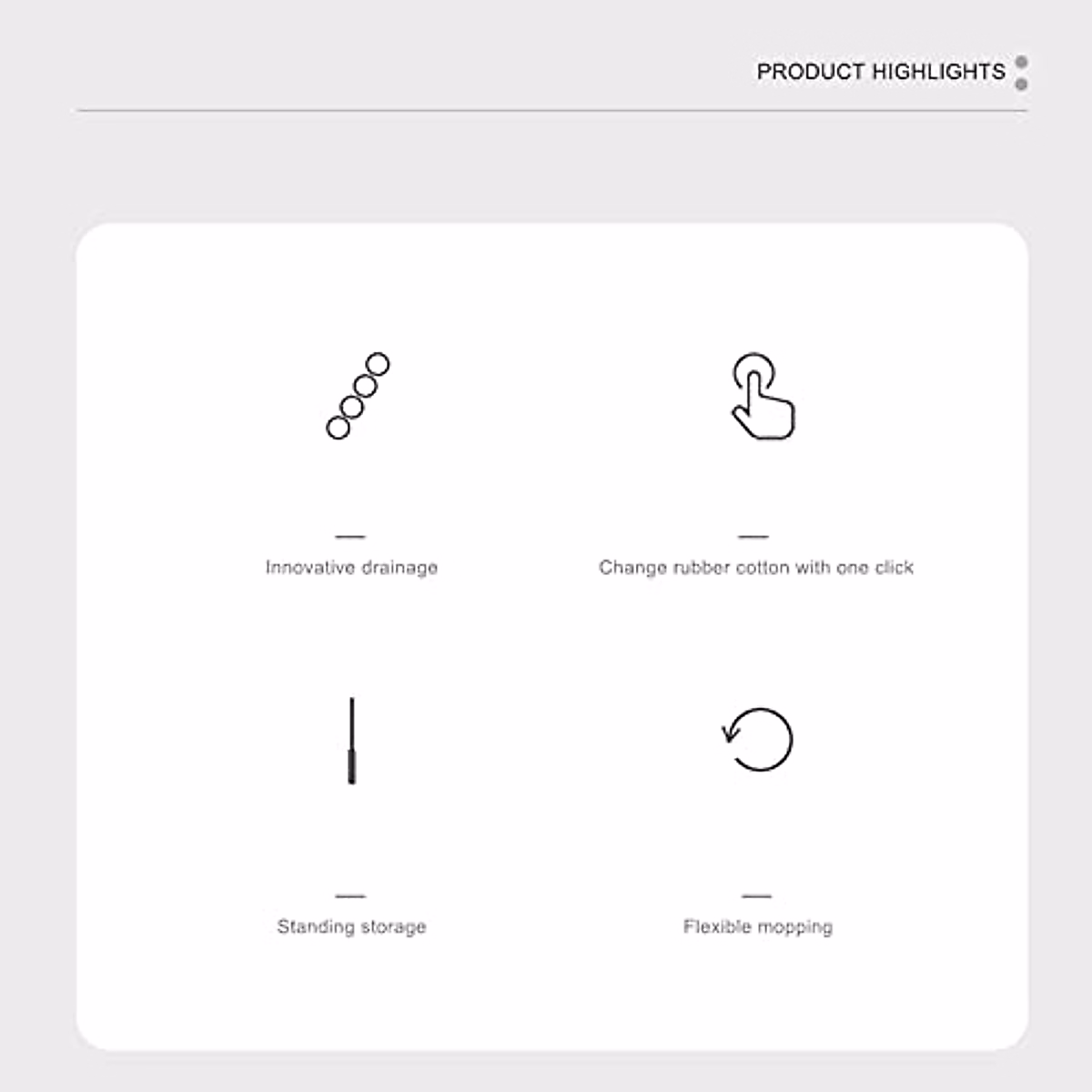 MOAIYU Sponge Mop for Head Replacement Part Practical Mop for Head Accessory for House Commercial Industrial Reusable M