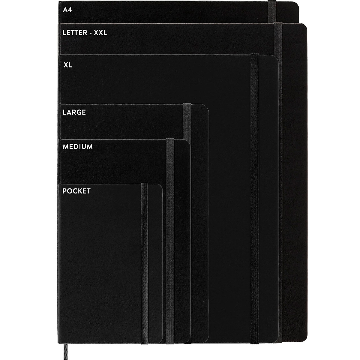 Moleskine Classic Notebook, Hard Cover, Large (5" x 8.25") Ruled/Lined, Black, 240 Pages