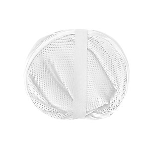 Smart Design Deluxe Mesh Pop Up Square Laundry Hamper w/ Side Pocket & Handles - VentilAir Fabric Collapsible Design - for Clothes & Laundry - Home - (Holds 2 Loads) (14 x 23 Inch) [White]