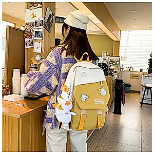 Zhousanjian Fashion Kawaii Backpack with Cute AccessoriesLarge Capacity Kawaii Girl Backpack Cute Aesthetic Backpack for School …