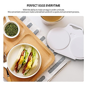 Microwave Egg Poacher, 2 Cavity Nonstick Poached Egg Maker With Lid, Egg Poacher Microwave Egg Cooker, Double Drain Poached Egg Cups, Microwave Egg Poacher Kitchen Cooking Gadgets