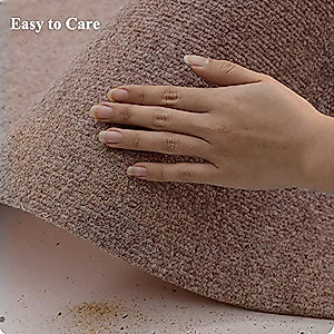 Rectangular Office Chair Mat for Hardwood Floor, Non Slip Computer Desk Mat for Rolling Gaming Chairs, Outdoor Rug Washable Carpet for Bedroom/Patio/Entry/Kitchen (Black,35x47in)