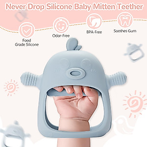 WEST STORY Baby Feeding & Teething Kit, Includes Breastmilk Popsicle Molds, 2 Baby Fruit Food Feeders Pacifiers, 3 Extra Food Pouches, Silicone Teething Toys & Storage Bag for Infant Newborn, BPA Free