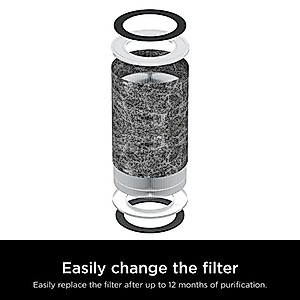 Shark Air Purifier for Home Large Room, Clean Sense Technology, HEPA Air Filter, 1000 Sq Ft, Kitchen, Captures 99.98% of Particles, Pet Dander, Pollutants, Dust, Smoke, Allergens & Smells, HP201