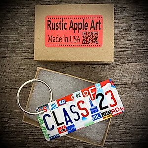 Class of 2023 License Plate Keychain, Made in USA, Class of 2023 gift, Class of 23 gift, Teen Gift, Class of 23 keychain