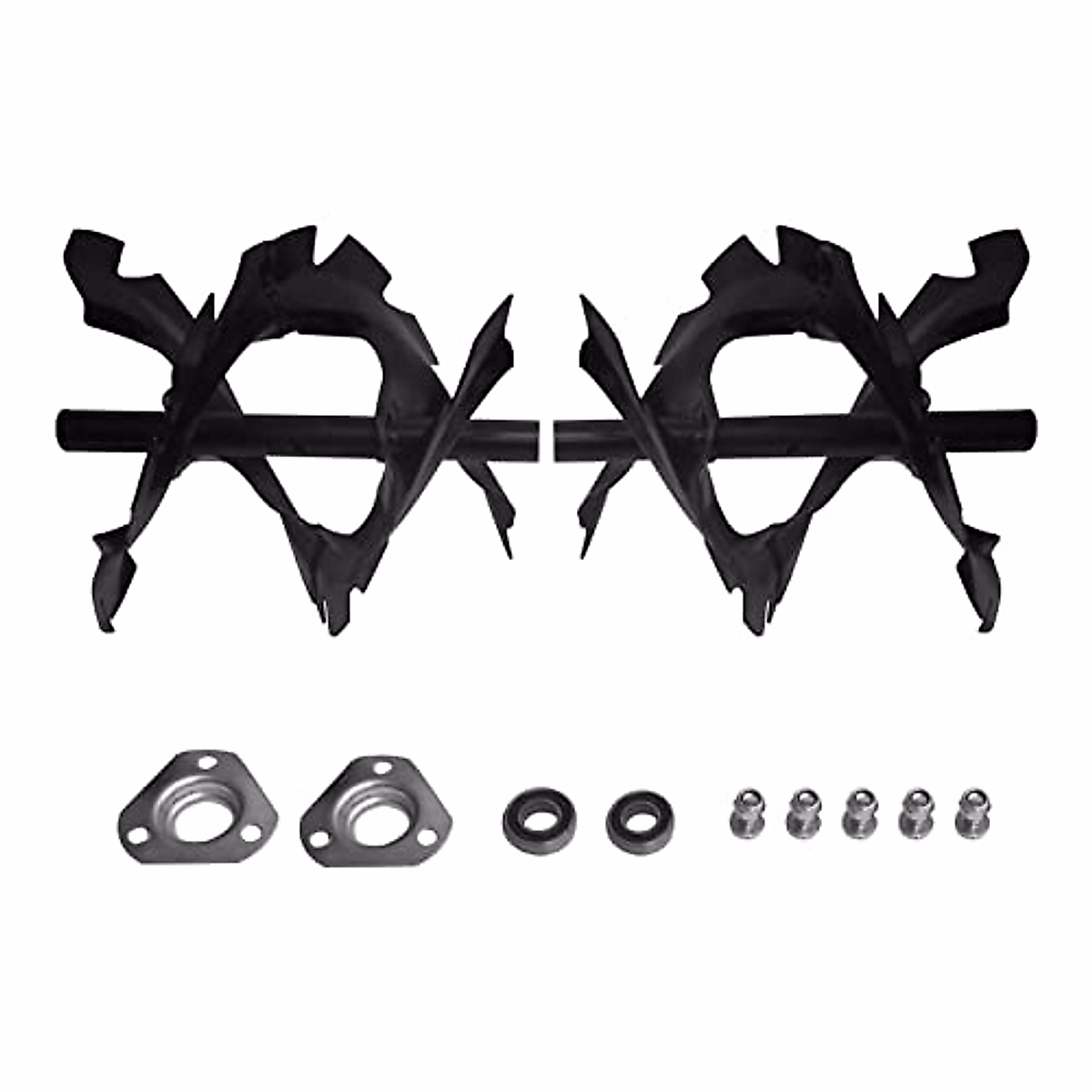 Snow Joe ION24SB-AUGERBLD Dual-Stage Snow Blower Replacement Auger Blades for iON24SB & iON8024, Black