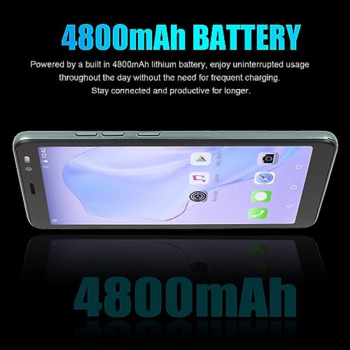 Yunseity Ultra Slim Unlocked Smartphone, Mate50 5.45 Inch 1080 * 2320 Full Screen Cellphone, for Android12 Mobile Phone 4GB RAM 32GB ROM 5MP 8MP Cameras, MTK6580M CPU, 4800Mah Battery (Green)