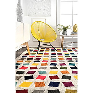 nuLOOM Bettye Squares Area Rug, 8' x 10', Multi